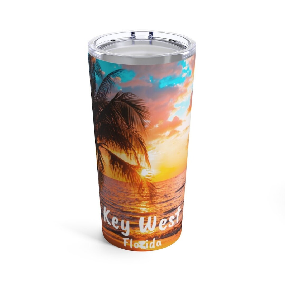 Key West Drink Tumbler, Unique Key West Water Bottle, Key West Souvenir ...
