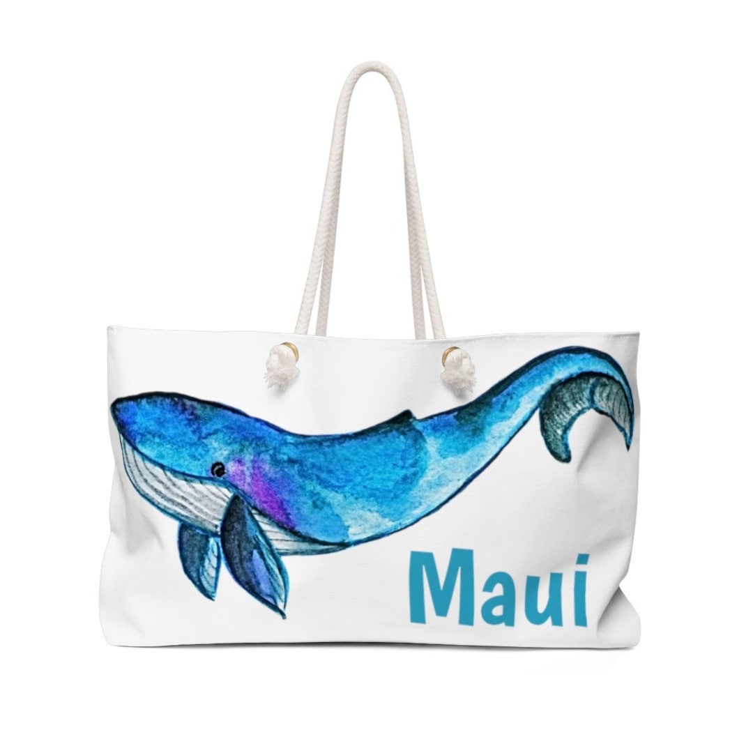 Maui Tote Bag, Maui Humpback Whales, Maui Beach Bag, FREE SHIPPING ...