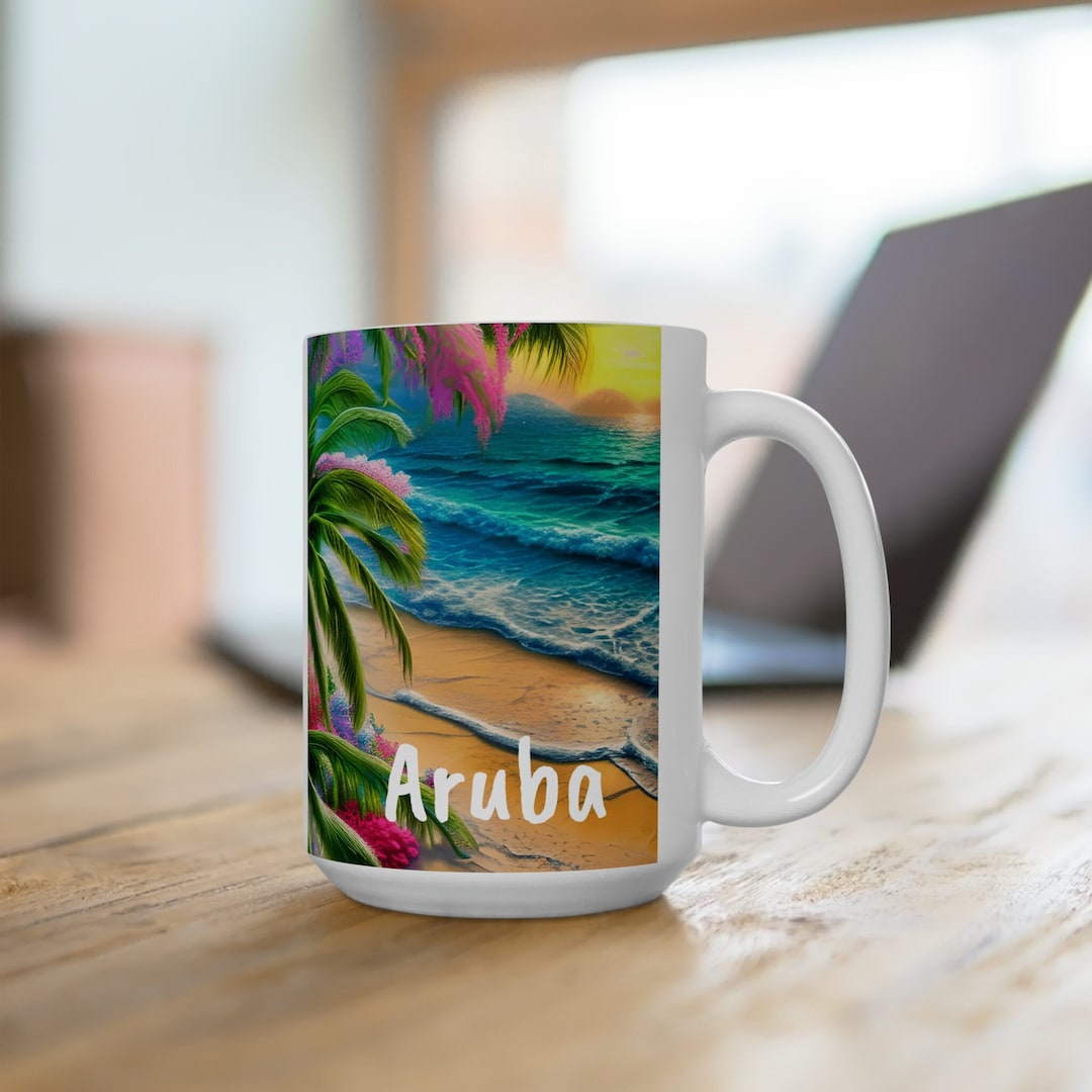 Aruba Coffee Mug, Unique Aruba Memento, Aruba Souvenir, Great Aruba ...