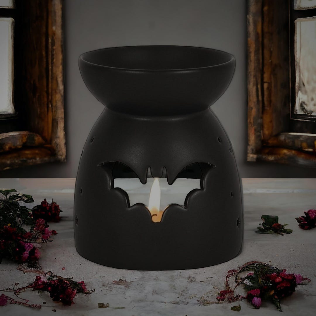 Bat Wax Warmer Oil Burner Gothic Oil Burner Gothic Decor Witch Gifts ...