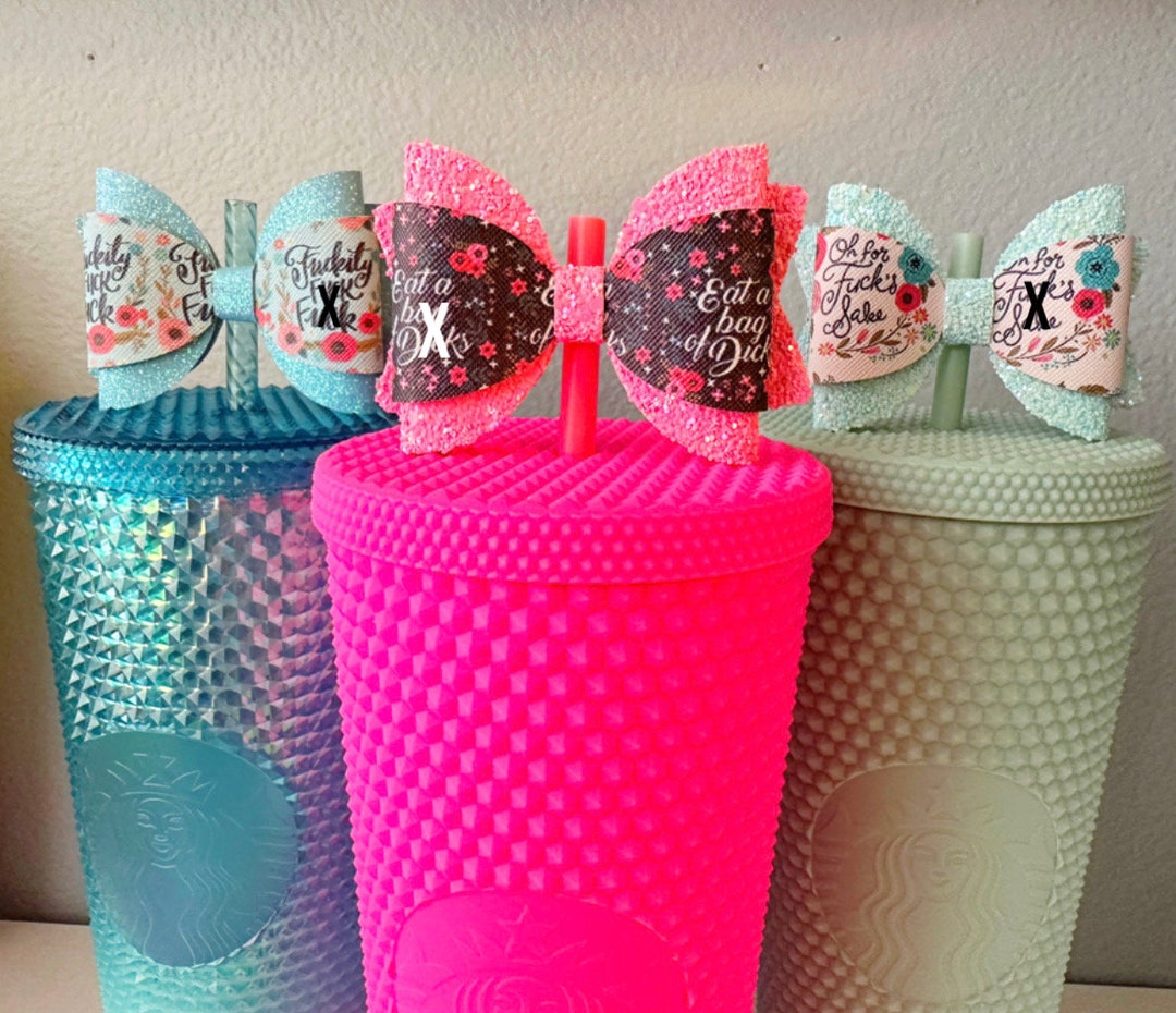 Bow Straw Toppers, Funny Adult Humor, Bows for Stanley - Etsy