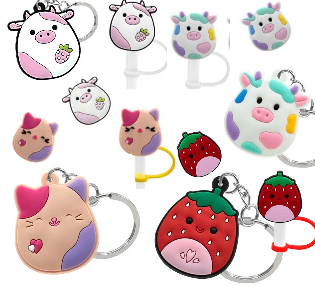 Squish Set, Keychain Straw Topper Crocs Charm - Etsy