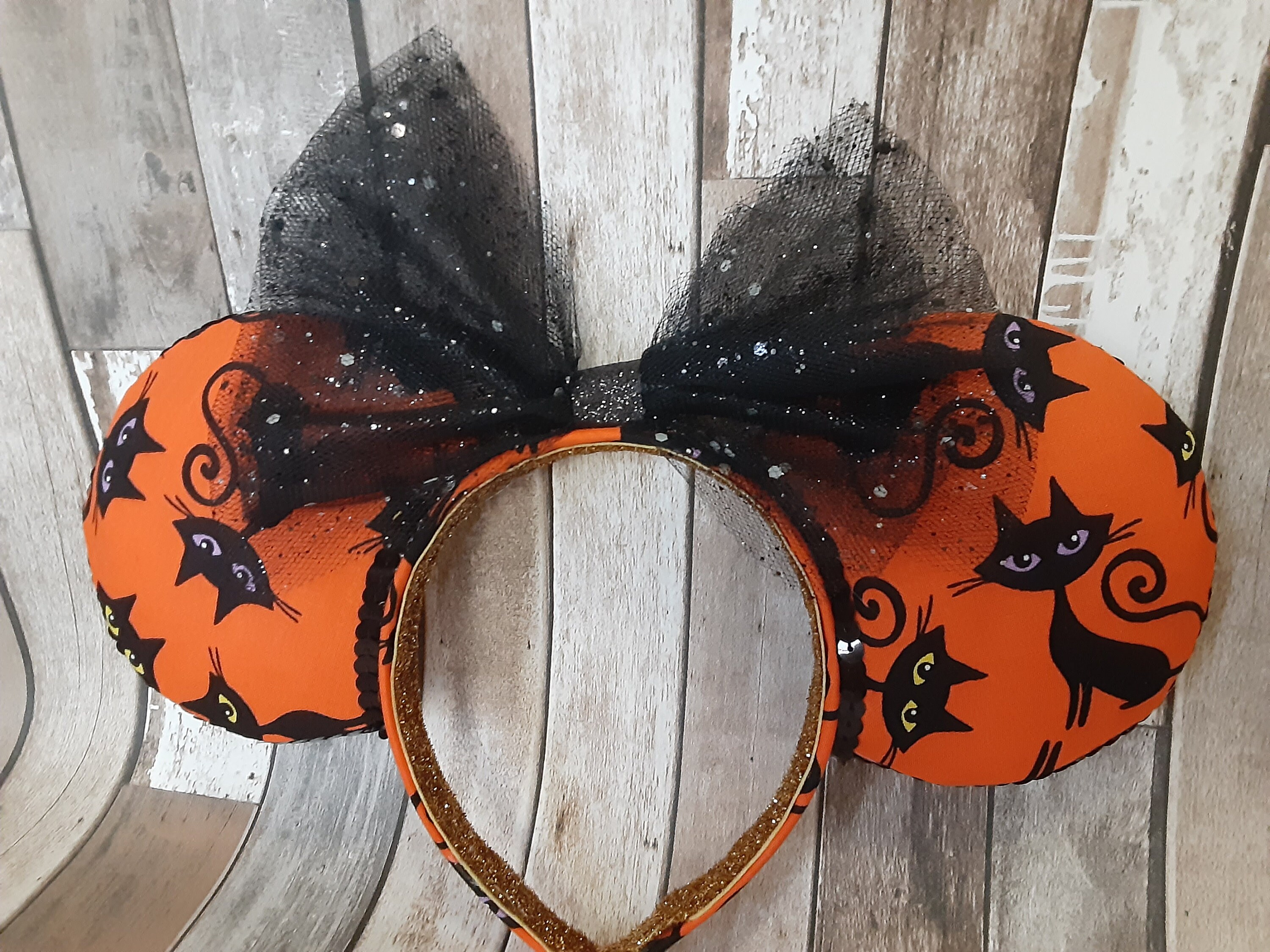 Hocus Pocus/binx Inspired/black Cat Minnie Mouse Ear Headband - Etsy