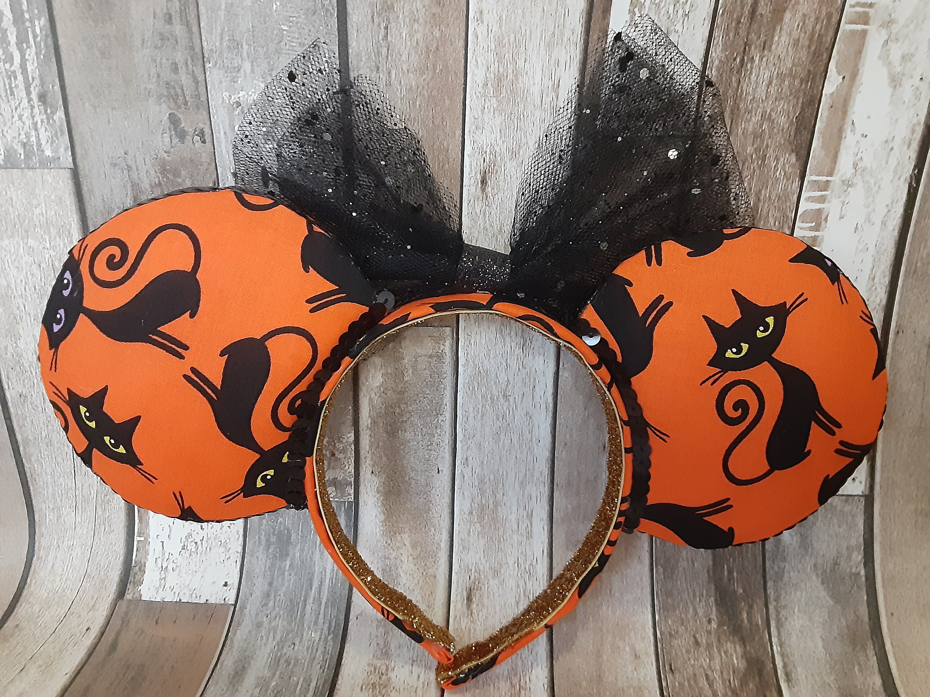 Hocus Pocus/binx Inspired/black Cat Minnie Mouse Ear Headband - Etsy