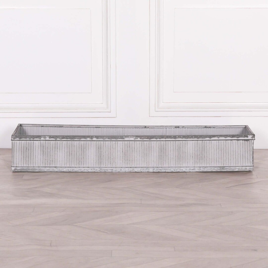 Extra Large Metal Galvanised Vintage Style Window Box Planter - Etsy UK