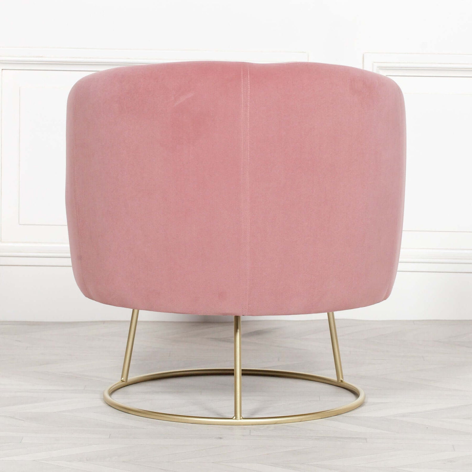 Pink Velvet Shell Chair With Gold Legs Art Deco Scalloped - Etsy