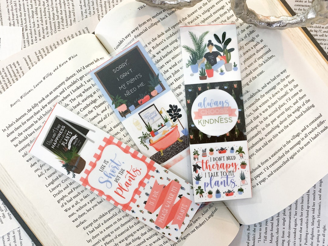 Plant Talk Bookmarks Bookmark Gifts Bookmarks for Readers Double Sided ...