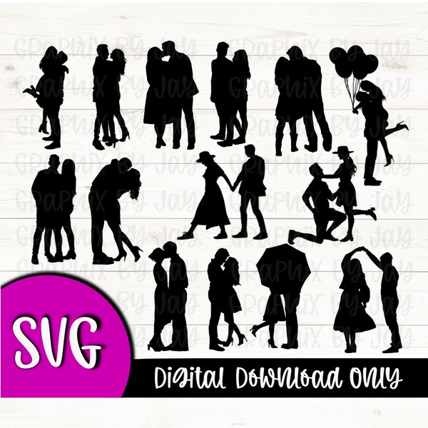 Couples Silhouette - Etsy