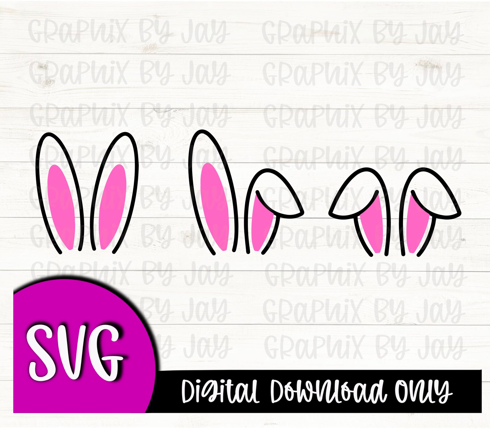 Bunny Ears SVG Bundle Easter Bunny SVG Rabbit Ears Svg - Etsy Canada
