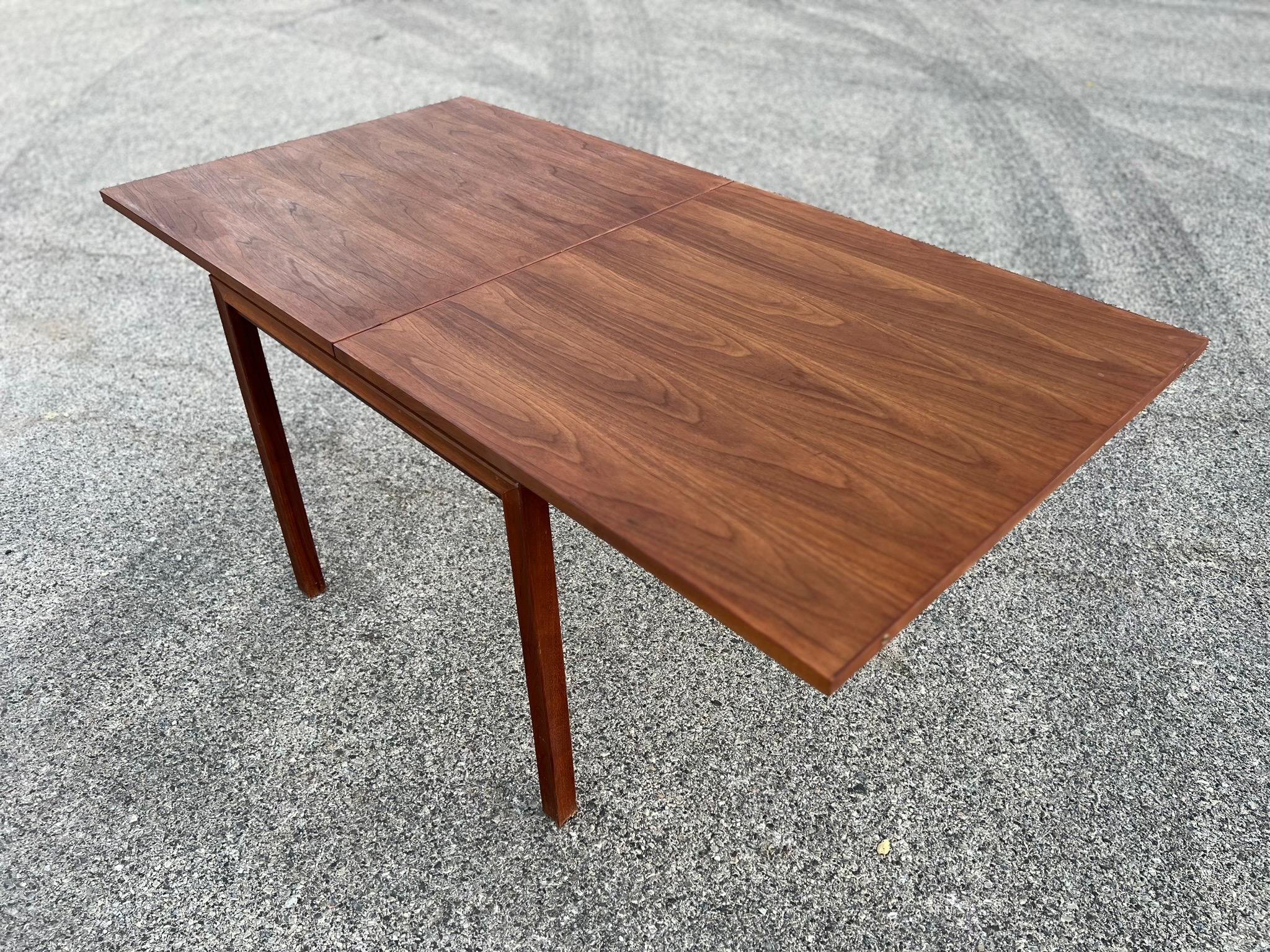 Mid Century Modern Flip Top Walnut Dining Table - Etsy