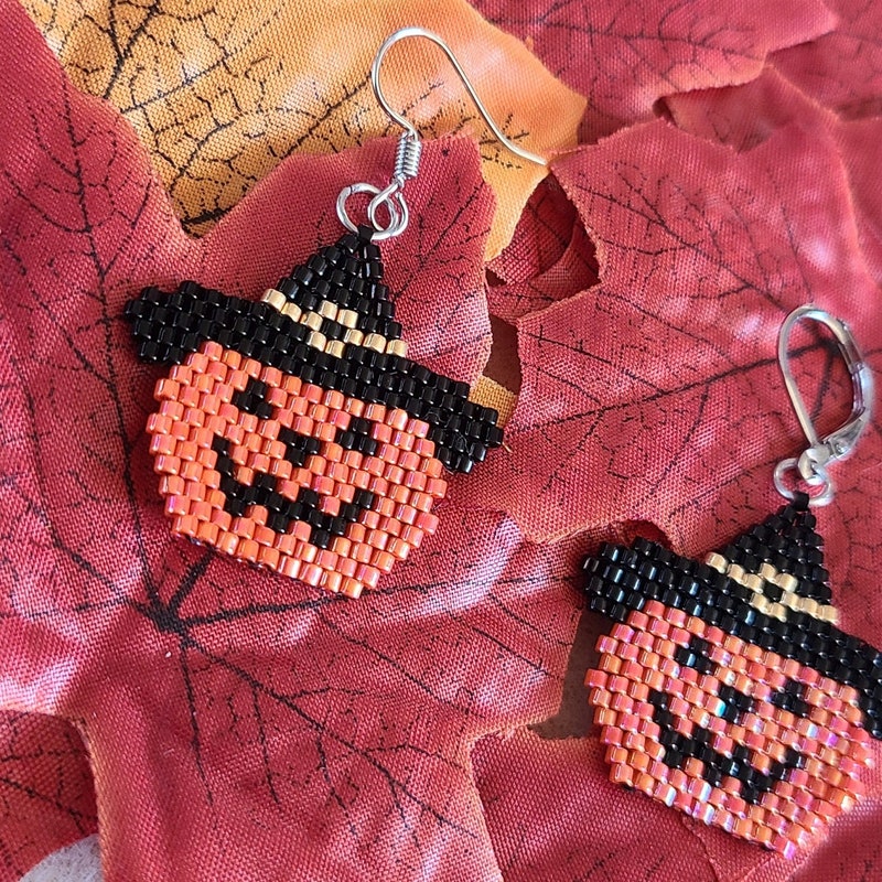 Pumpkin Earrings - Etsy