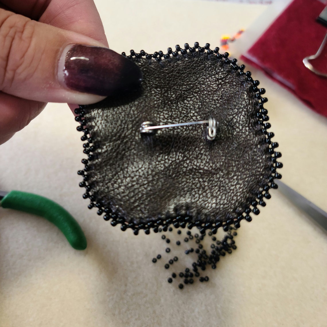 Beaded Poppy Brooch Remembrance Day Poppy Indigenous Veterans - Etsy Canada