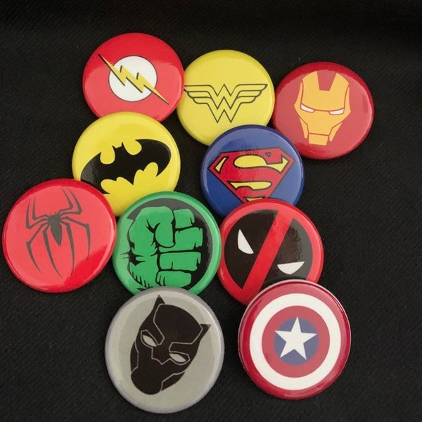 Superhero Pins - Etsy