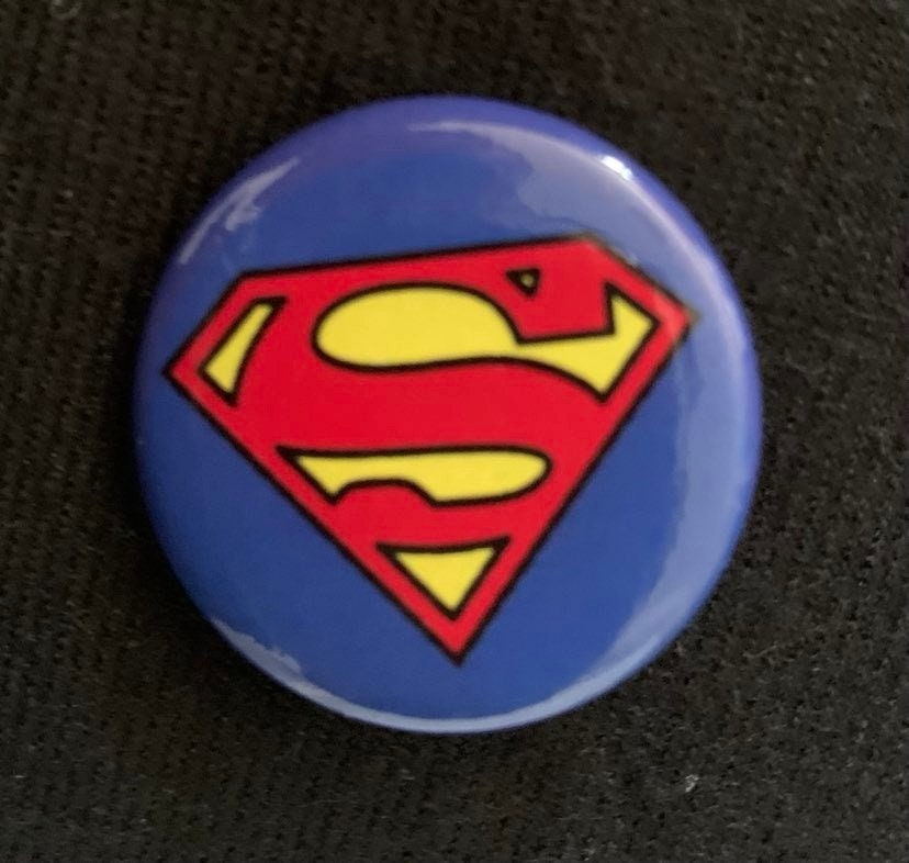 Superhero pinback buttons épinglettes de super héros Christmas stocking ...