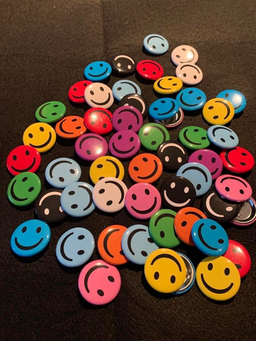 Happy Face Pinback Button smile macaron Smile christmas Stocking ...