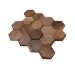 Hex Natural Walnut Walling natural Walnut DIY Friendly 19.99/sq Ft - Etsy