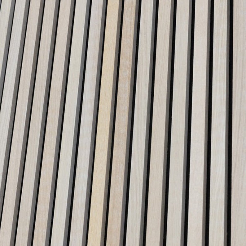 Pearl Oak Acoustic Slat Panels - DIY Friendly 12.99/sq Ft - Etsy