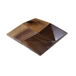 3D Diamond Natural Walnut Wall Panels- Easy DIY Wood Wall Panels ...