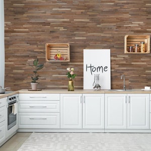 Natural Walnut Wood Wall Planks Panels Easy DIY - Etsy