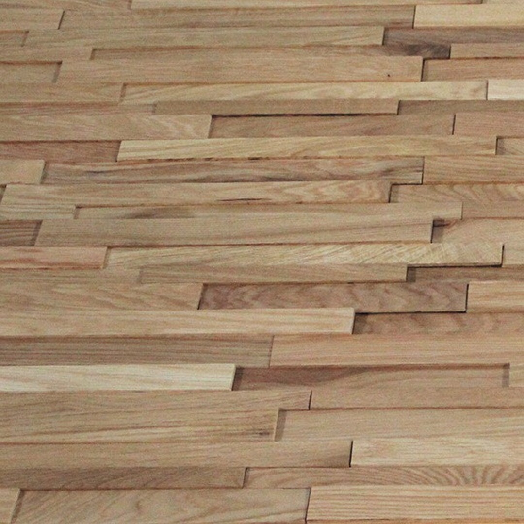 3D Natural White Oak Wall Panels Easy DIY Wood Wall Panels - Etsy