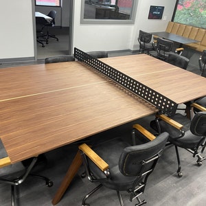 Luxury Black Walnut Ping Pong Dining Table - Wood With Metal Net - Etsy