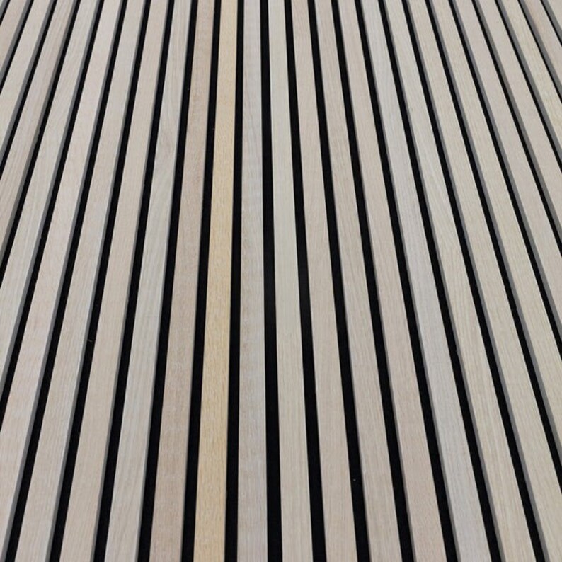 Pearl Oak Acoustic Slat Panels - DIY Friendly 12.99/sq Ft - Etsy