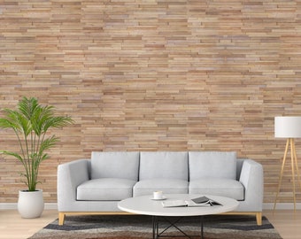 3D Stacked Natural Walnut, Easy DIY Wood Wall Panels, Shiplap Planks 8. ...