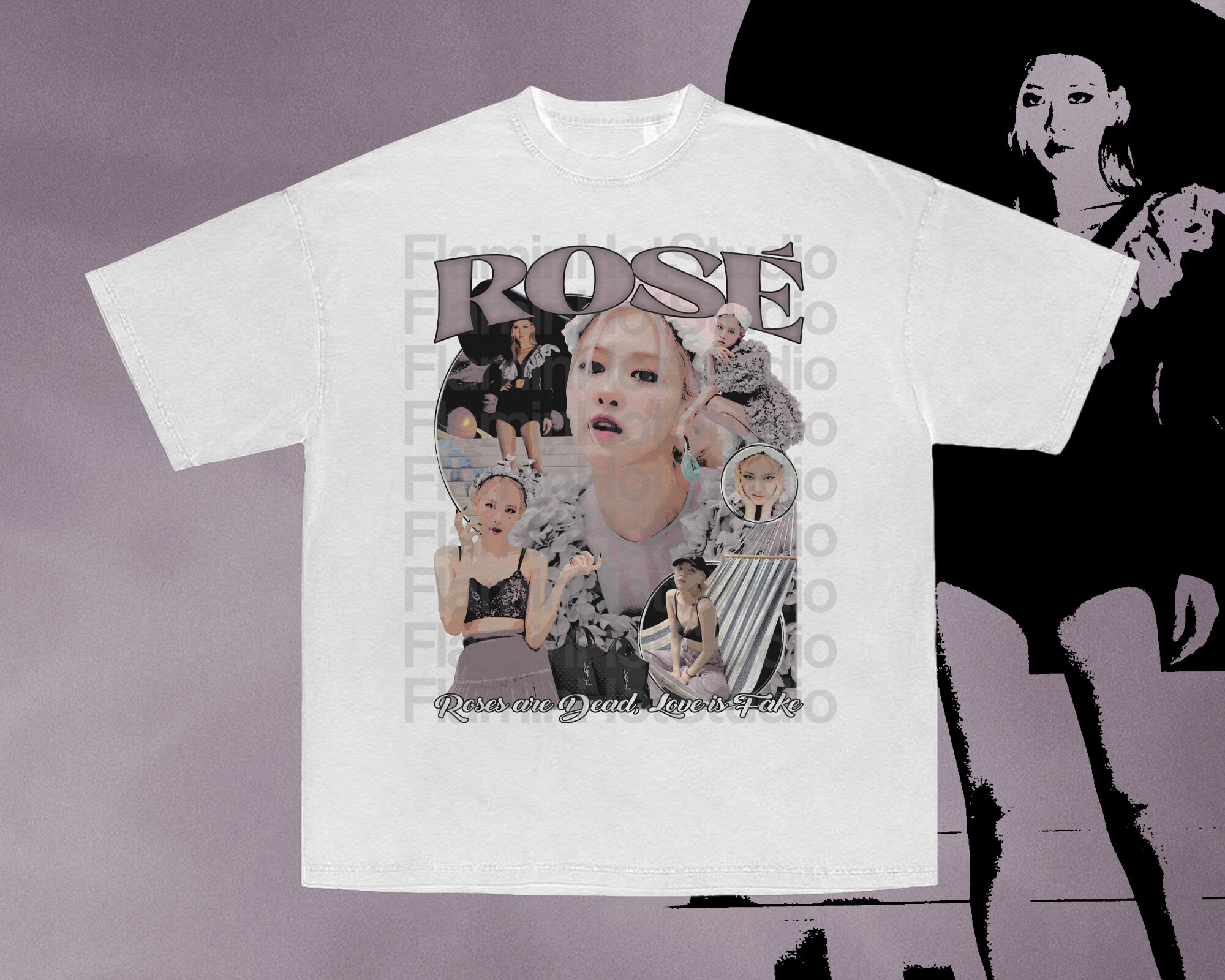 BLACKPINK Ros Bootleg Shirt Pink Venom Shut Down Y2K Born Pink Tour Merch sold by Agreeable Kite ...