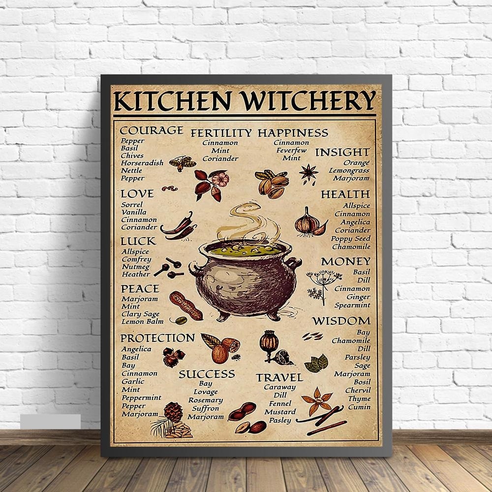 Kitchen Witchery Printed Art Posters Custom Posters Printed Art Gifts ...