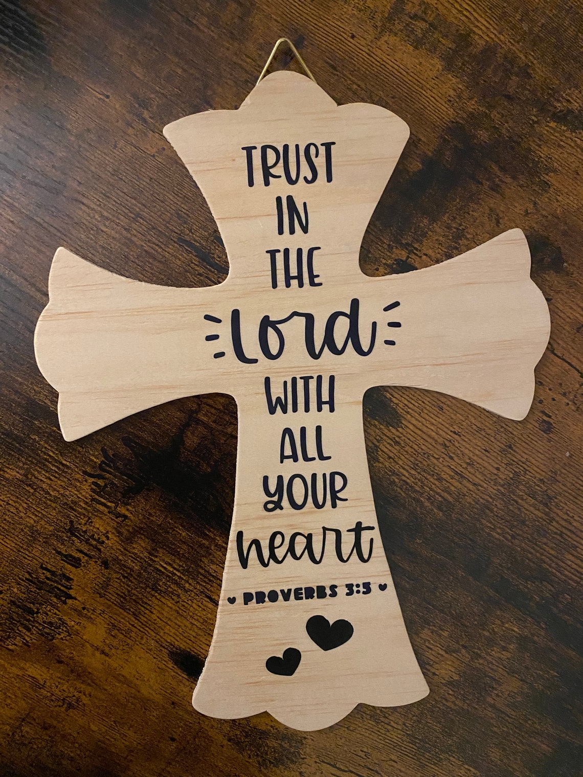 Personalized Wood Cross Sign - Etsy