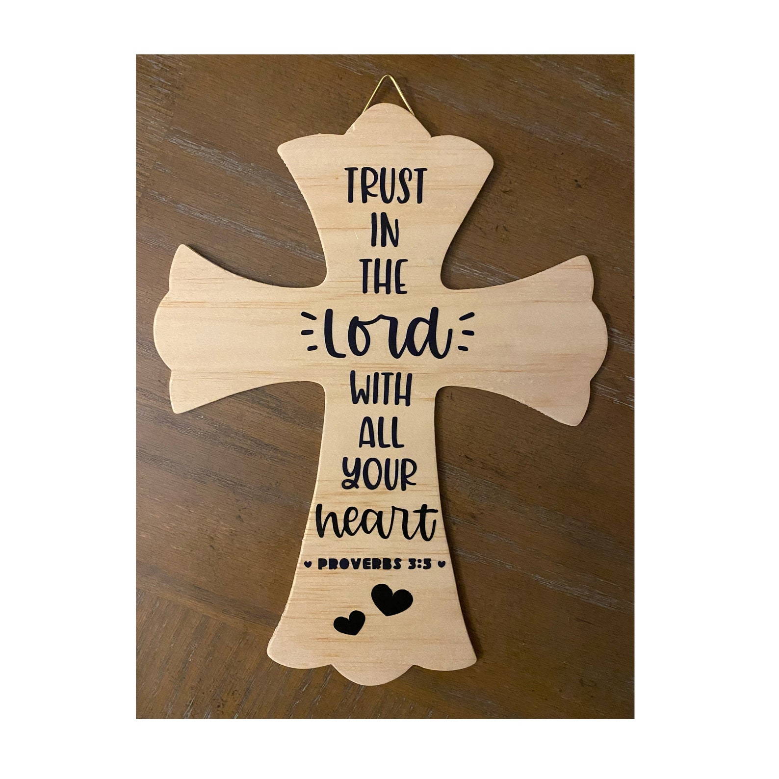 Personalized Wood Cross Sign - Etsy