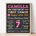 First Day of School Chalkboard Sign - 1st Day of School - Milestone ...