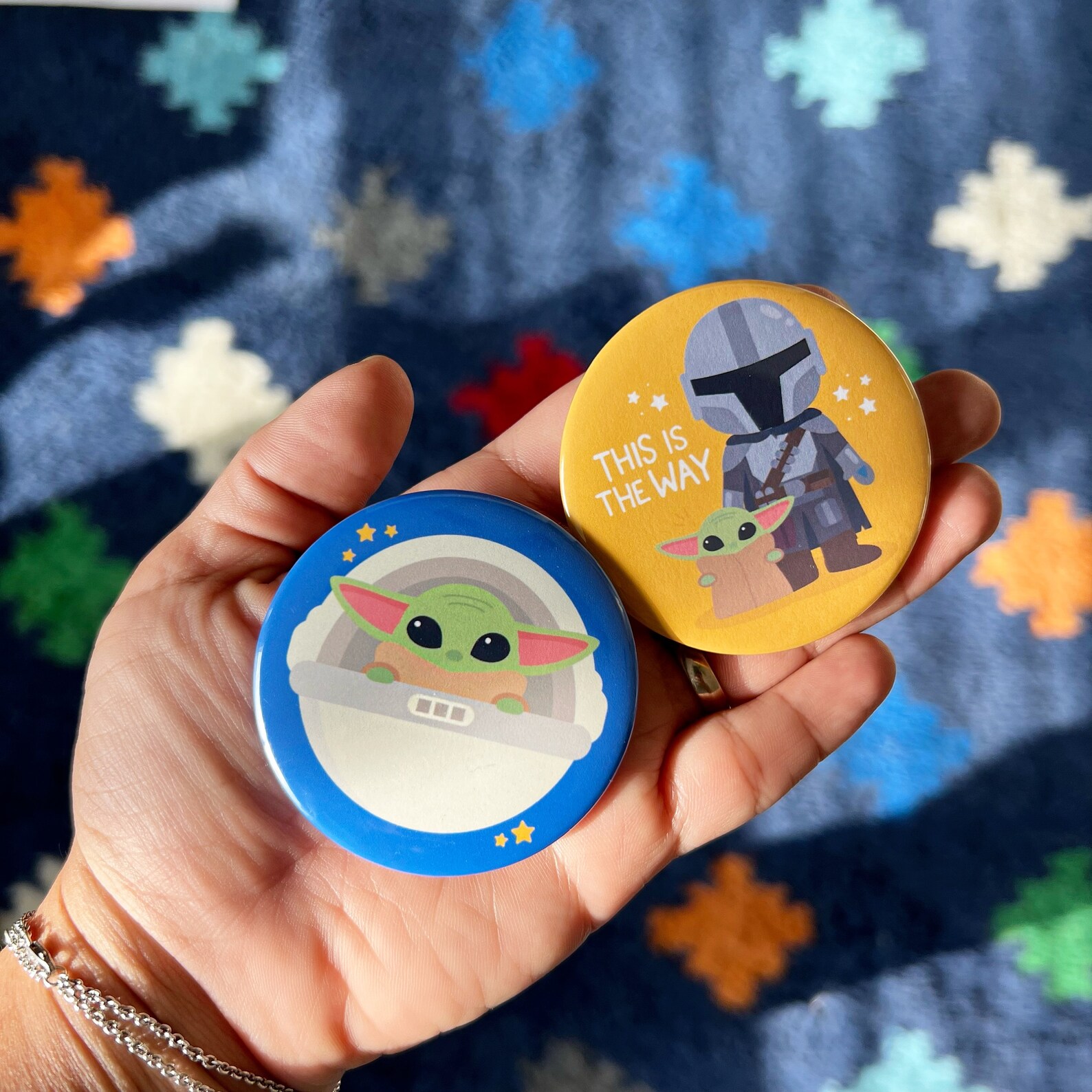 Star Wars Button Set Pin Back Button. This is the Way | Etsy