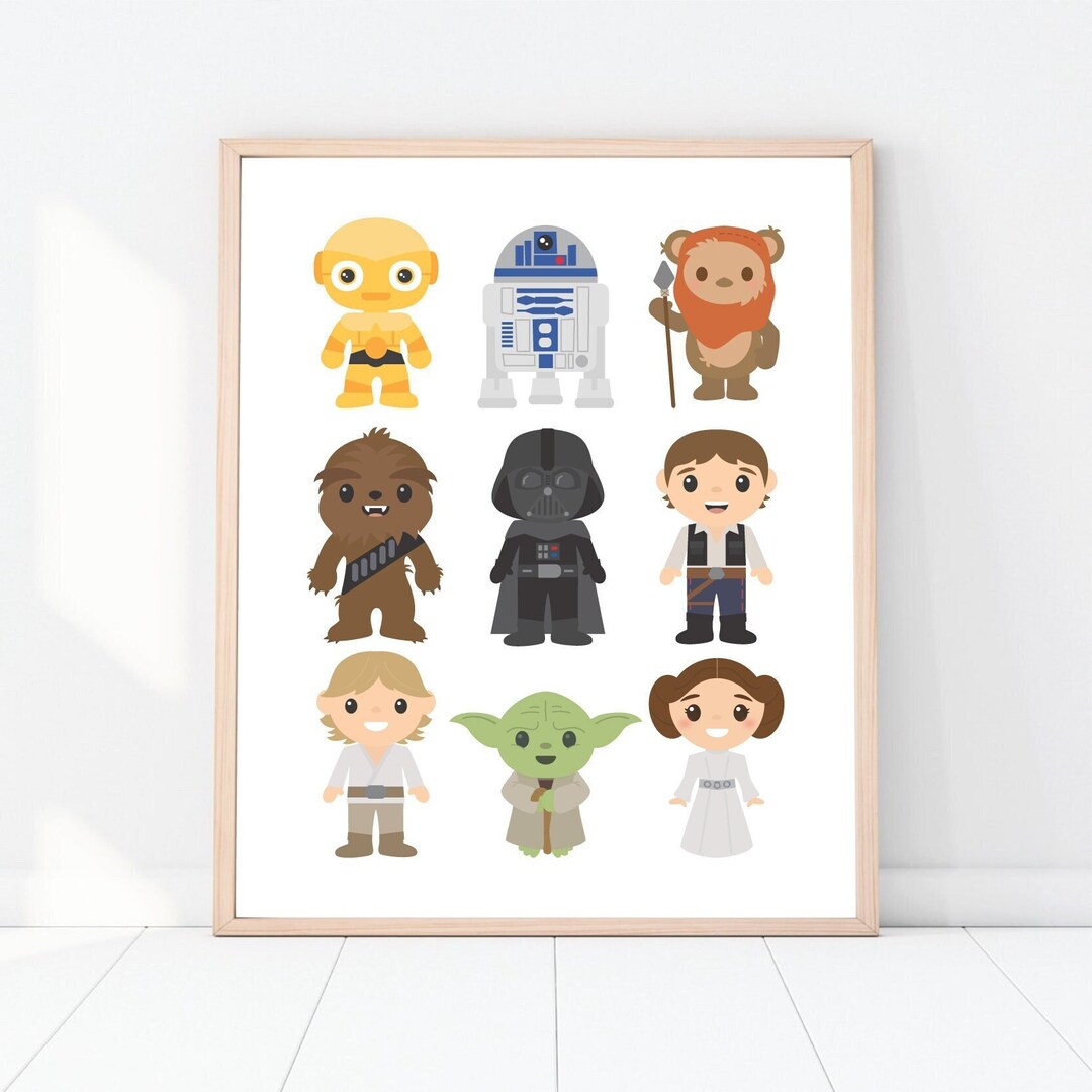 Star Wars Art Print. Printable Instant Download Kids Decor Wall Art - Etsy