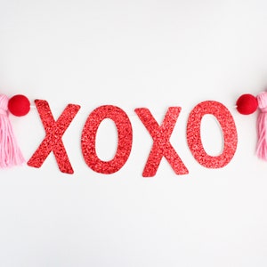 XO XO Banner, Valentines Day Party & Room Decor - Etsy