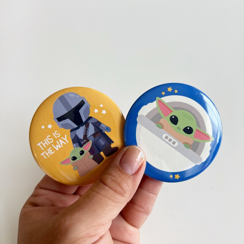 Star Wars Button Set Pin Back Button. This is the Way | Etsy