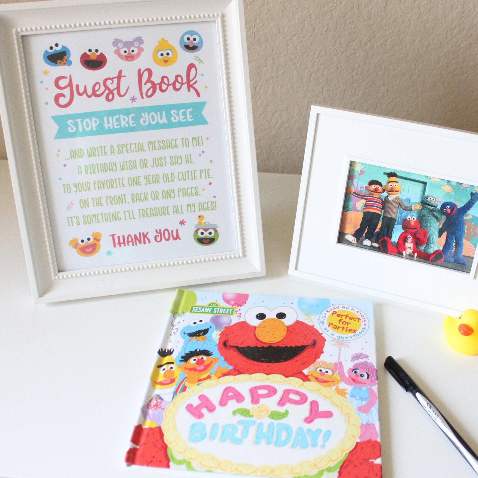 Guest Book Printable Sign. First or Second, Any Age Birthday Sign Book ...