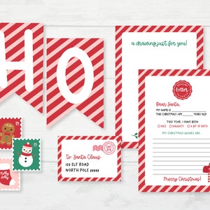 Letter to Santa Printable, Christmas Wish List, Santa Letter Template ...