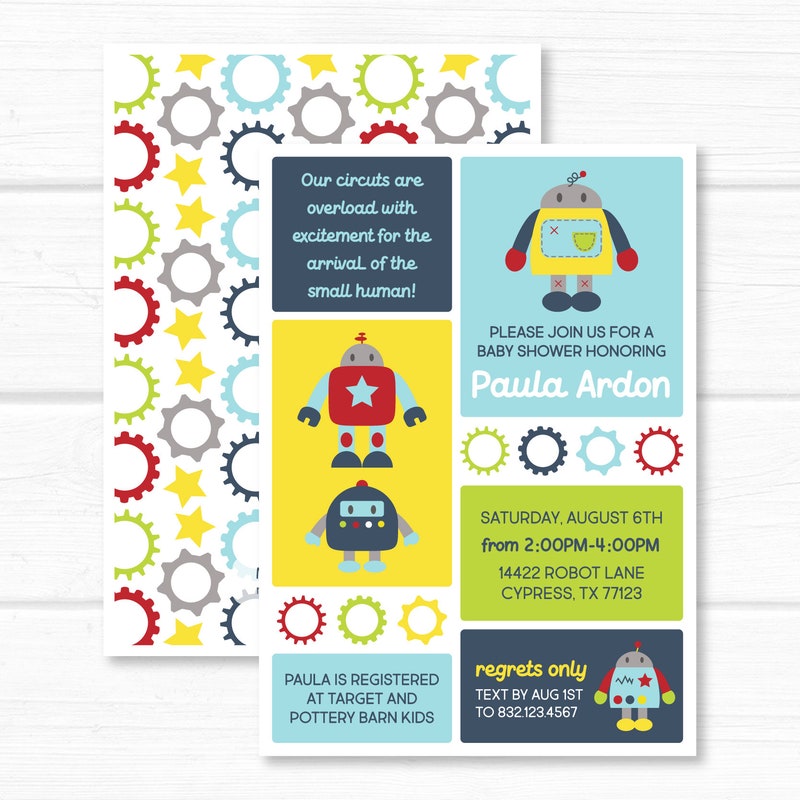 Robot Baby Shower - Etsy