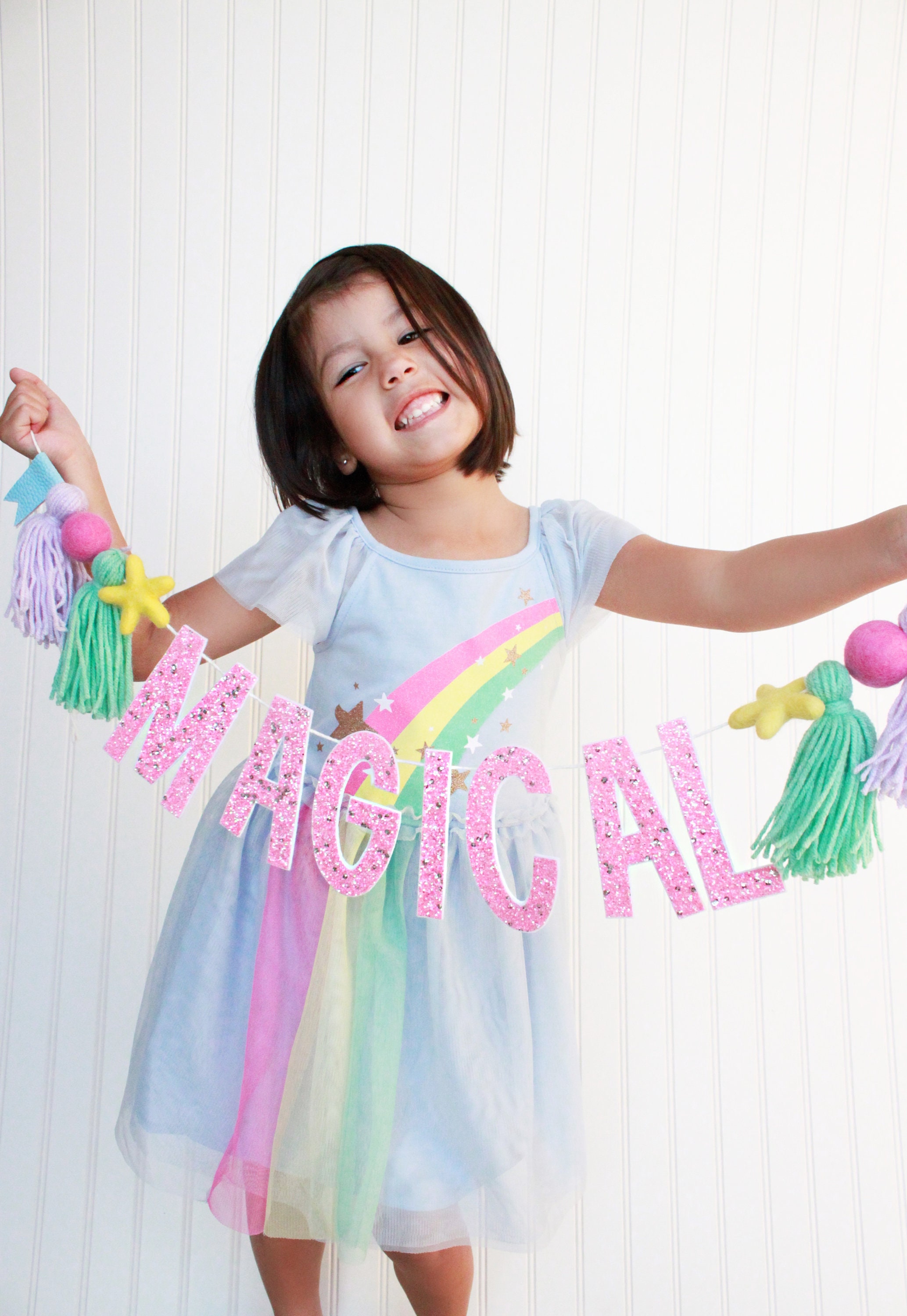 Magical Banner Rainbow Party & Kids Room Decor Handmade - Etsy