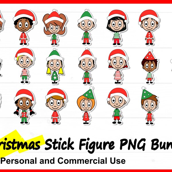 Stick Figure Clipart - Etsy UK