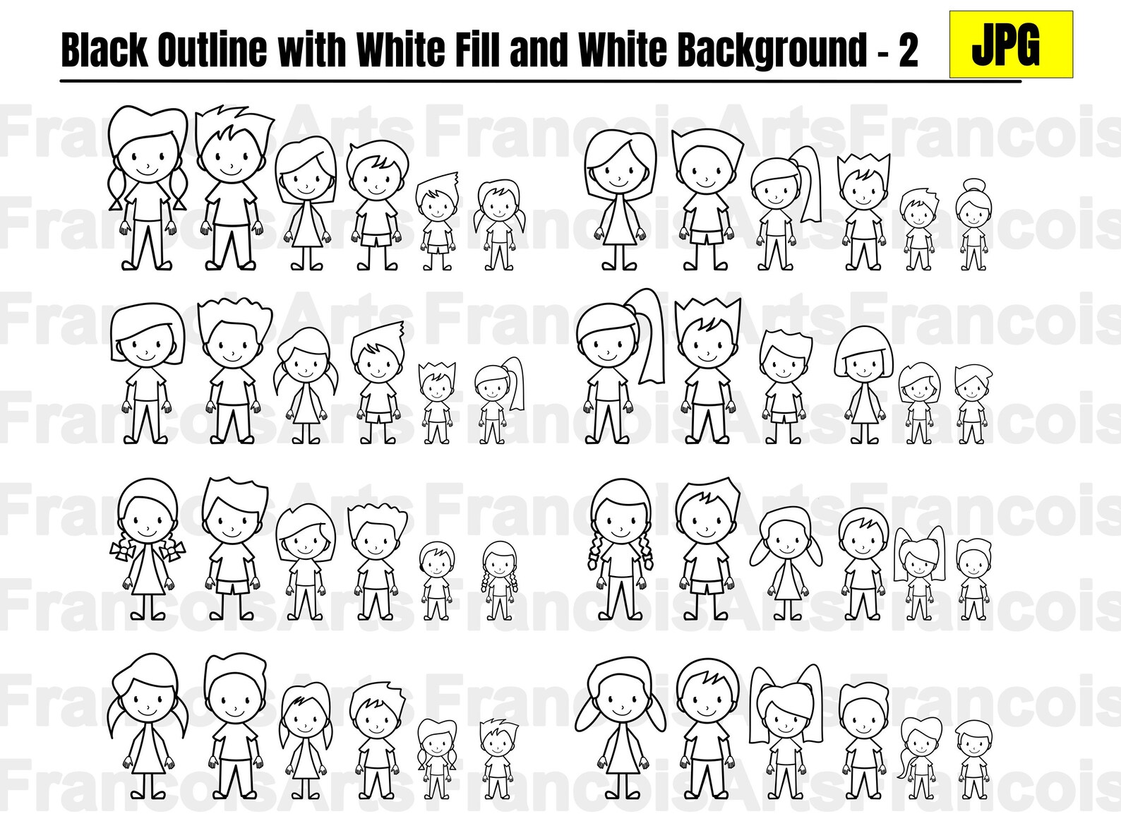Stick Figure People Svg, Stick Figure People PNG, Doodle Stick Figure ...