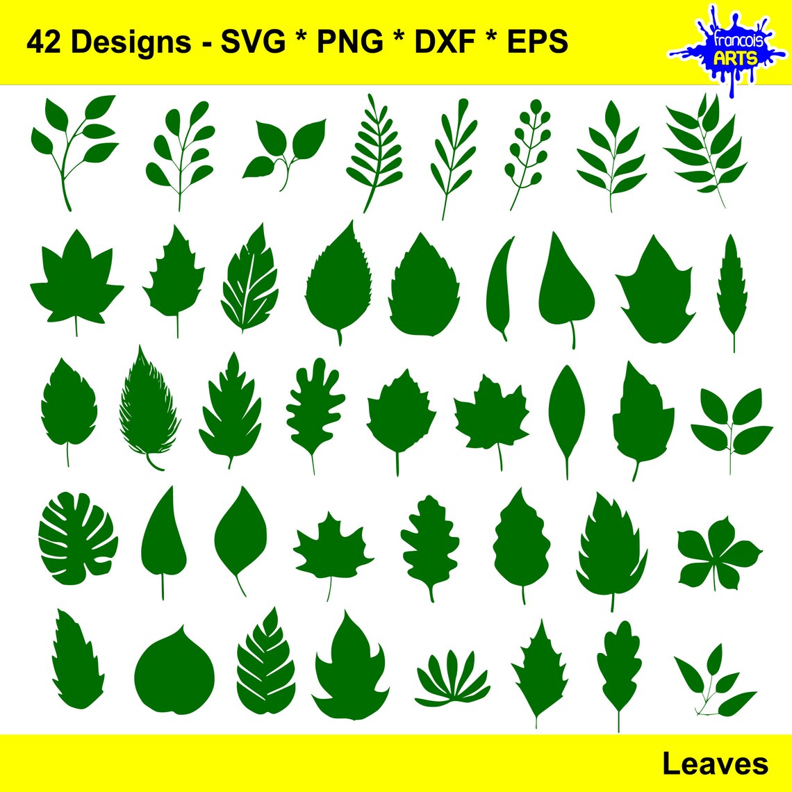Paper Leaves Svg, Leaf SVG Bundle, Leaf SVG Cut Files, Leave Templates ...