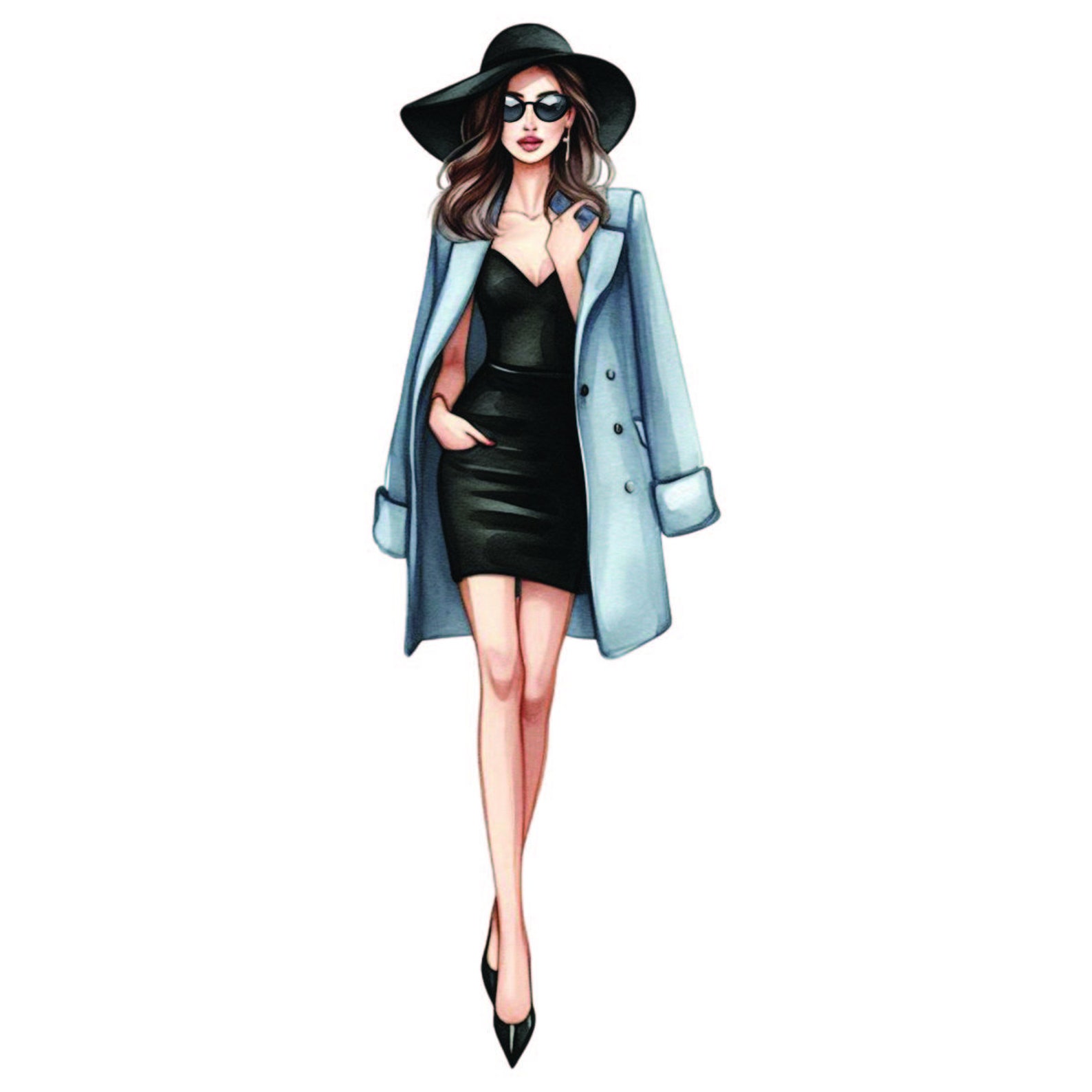 Clipart Watercolour Lady Boss | Lady Boss | Women Empower | Clipart ...
