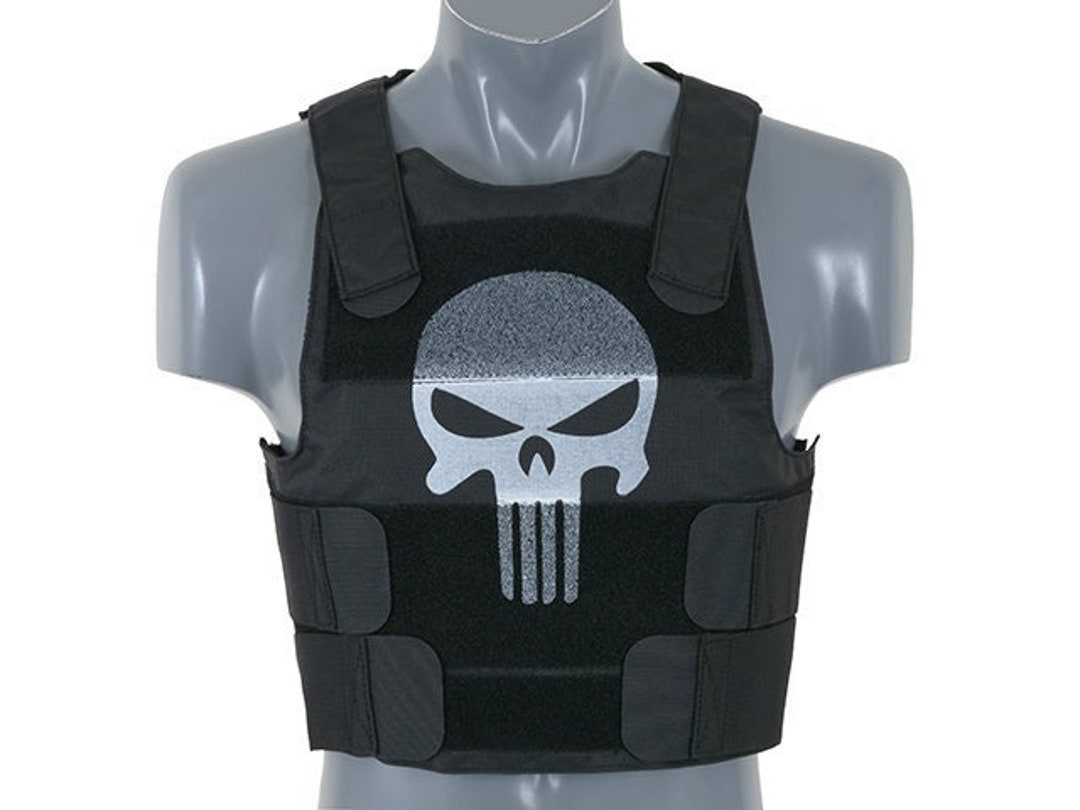 Punisher Vest With Bullet Proof Plates Fitted to Standard Level IIIA - Etsy