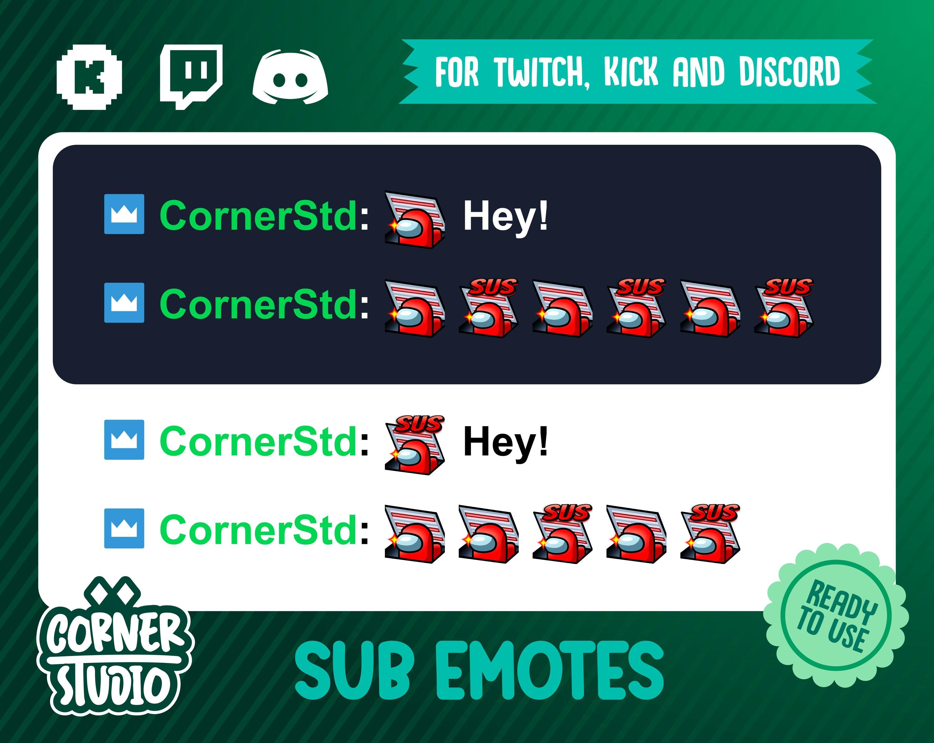 Among Us Twitch, Discord & Kick Emotes for Streaming or Gaming - Etsy