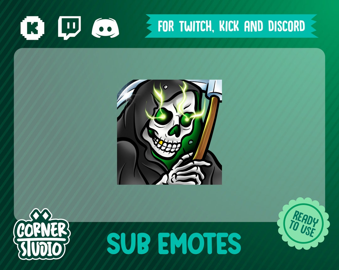 Grim Reaper Twitch, Discord & Kick Emote for Streaming or Gaming - Etsy