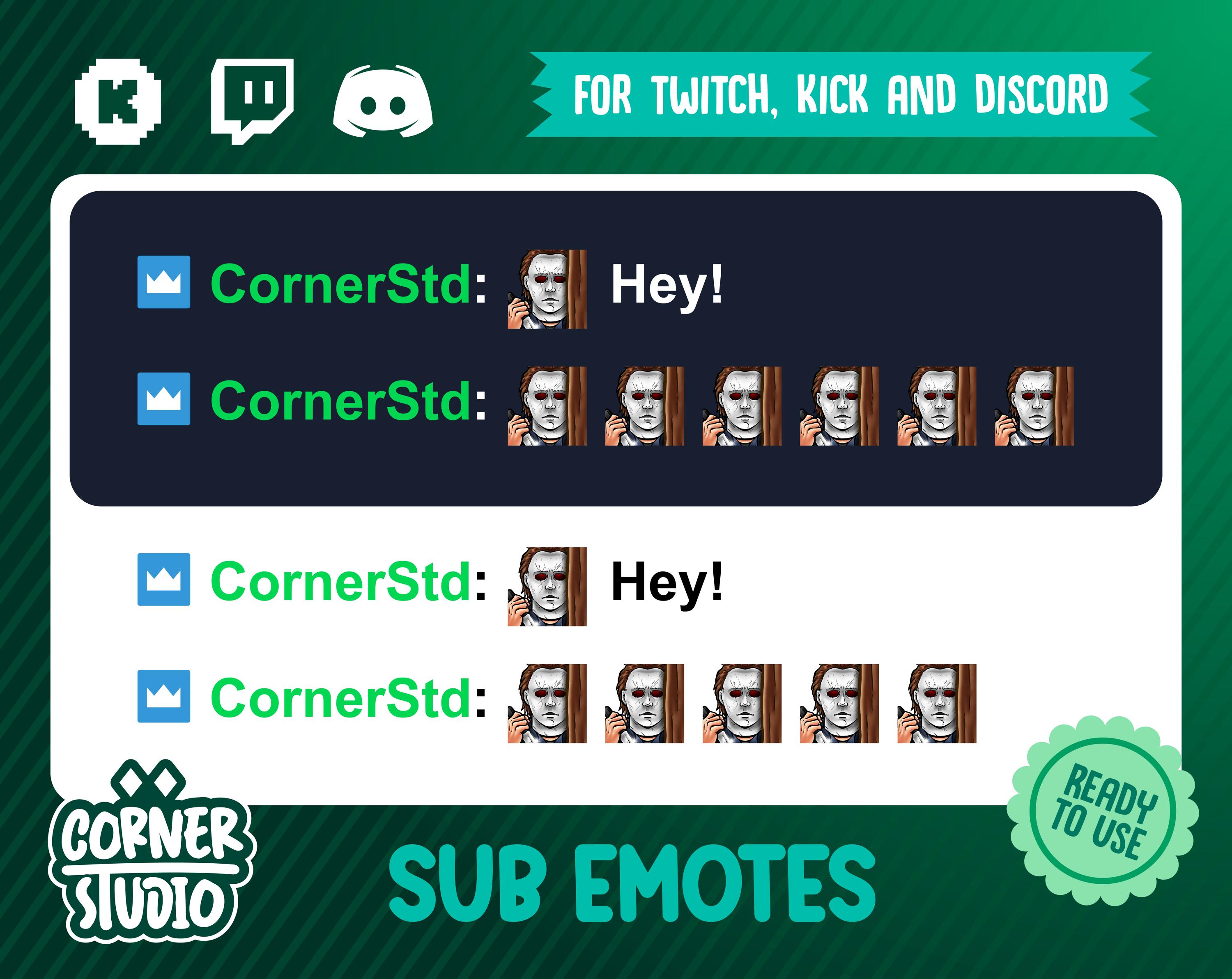 Michael Halloween Twitch, Discord & Kick Emote for Streaming or Gaming ...
