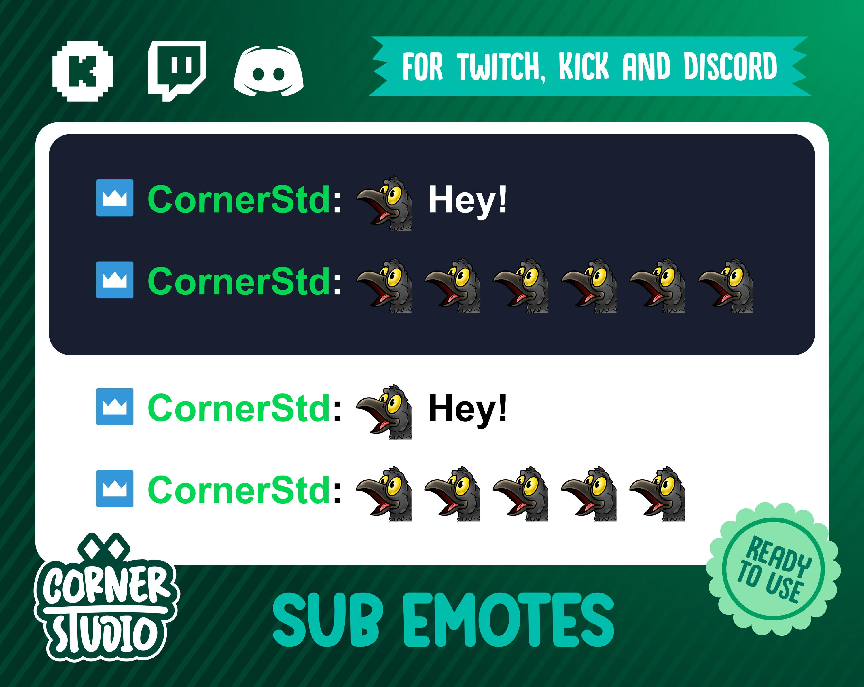 Raven Pog Twitch, Discord & Kick Emote for Streaming or Gaming - Etsy