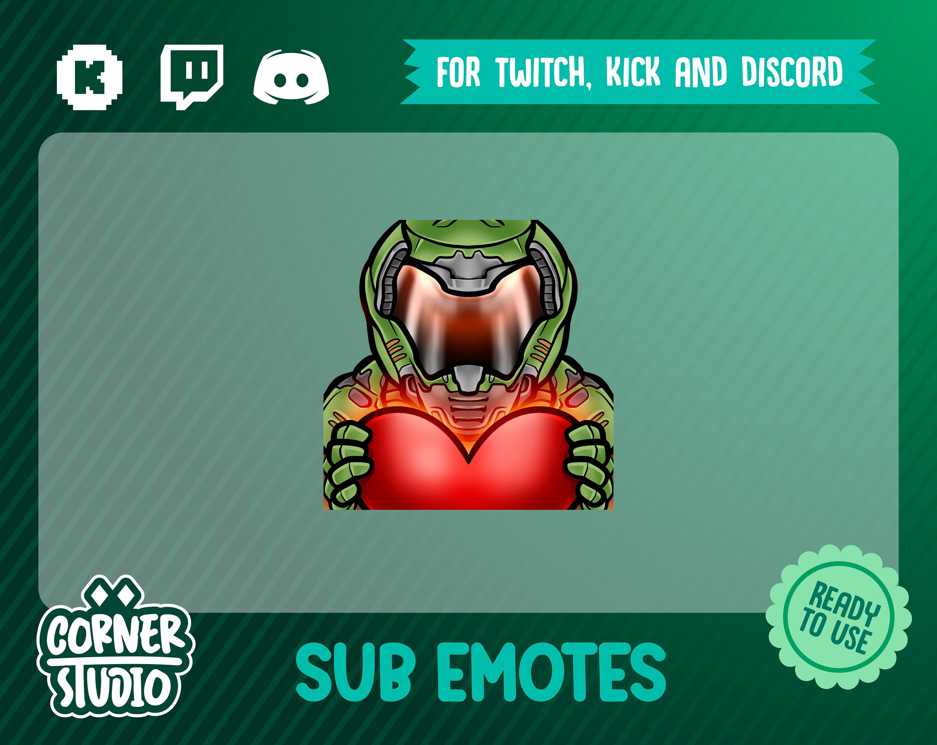 Master Chief Love Twitch, Discord & Kick Emotes for Streaming or Gaming ...
